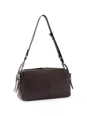 Pinko Buckle-detail Leather Shoulder Bag