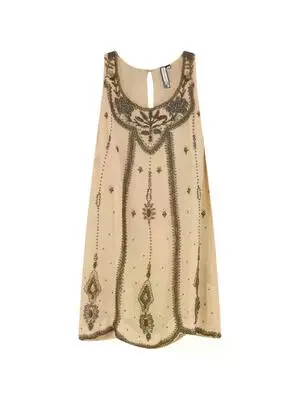 SCARLETT POPPIES Anabel Beaded Mini Dress