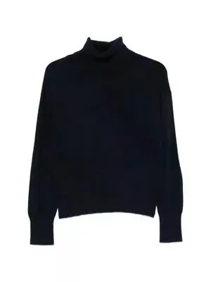SEMICOUTURE Roll-neck Sweater - Blue