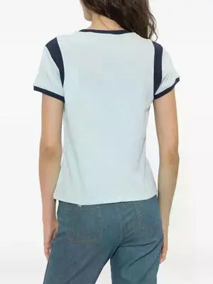 Kenzo Logo Print Cotton T-shirt - Blue