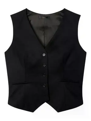 Paul Smith Buttoned Waistcoat - Black