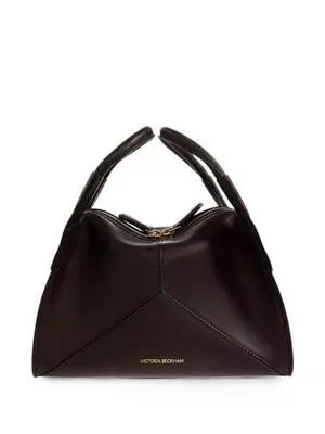 Victoria Beckham Mini Plié Leather Tote Bag - Red