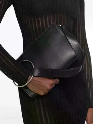 DONDUP Ring-handle Leather Tote Bag