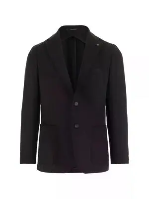 Tagliatore Single-breasted Notch-lapels Blazer - Black