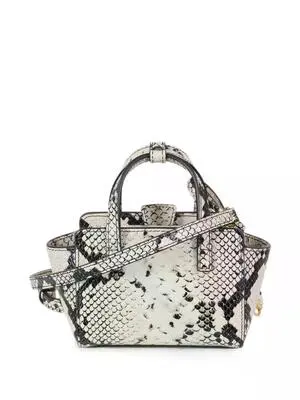 HIDESINS Python-effect Flap Tote Bag