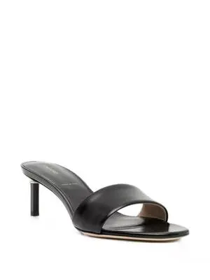 TOM FORD Leather Mules - Black
