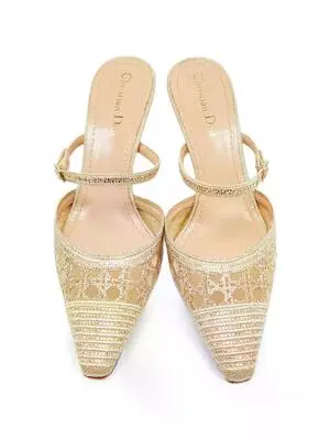 Dior Capture Cannage Crystal Mules