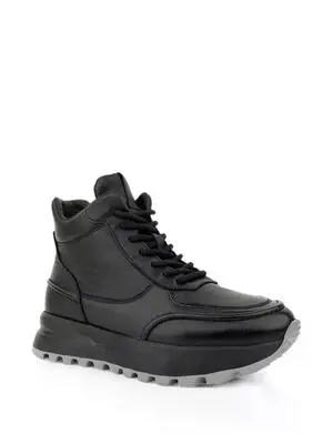 LINDA BAUMANN Lace-up Side-zip Sneakers