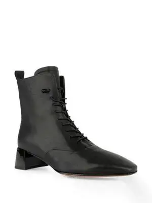 LINDA BAUMANN Lace-up Leather Ankle Boots