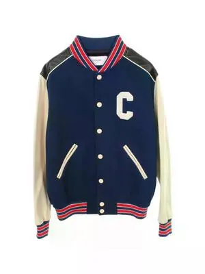 Celine 2010s Teddy Varsity Jacket - Blue