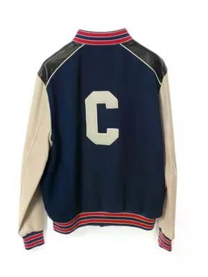 Celine 2010s Teddy Varsity Jacket