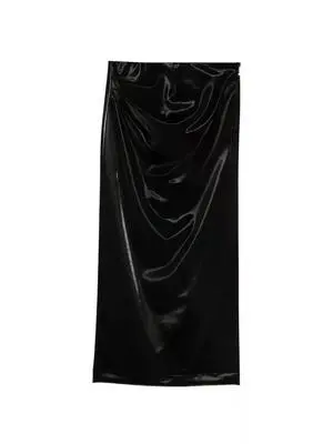 Patrizia Pepe Zip-fastening Skirt With Draping