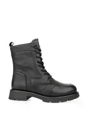 LINDA BAUMANN Lace-up Leather Ankle Boots