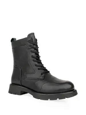 LINDA BAUMANN Lace-up Leather Ankle Boots