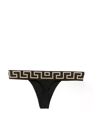 Versace Greca-waistband Thong