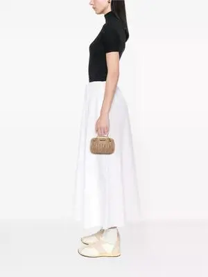 Miu Miu 2010-2026 Matelasse Nappa Pouch With Chain Handbag - Brown