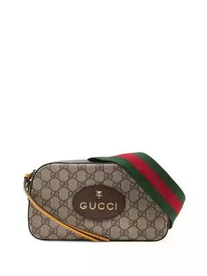 Gucci 2016-2026 Gg Supreme Web Neo Vintage Crossbody Bag - Neutrals