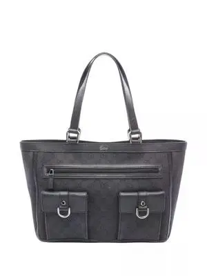 Gucci Gg Canvas Abbey D-ring Pocket Tote Bag