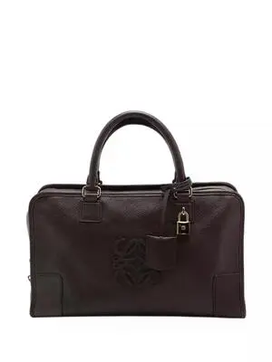 Loewe 2021-2026 Leather Amazona 36 Handbag - Brown