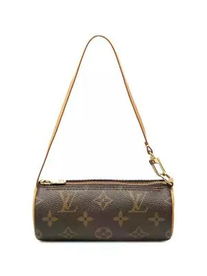 LOUIS VUITTON 1990-2010 Monogram Papillon Pochette Handbag - Brown