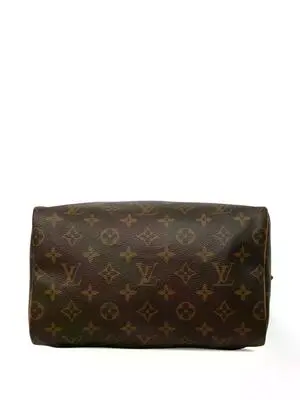 LOUIS VUITTON 2004 Monogram Speedy 25 Boston Bag - Brown