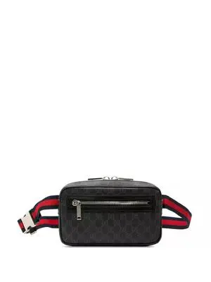 Gucci 2016-2026 Gg Supreme Web Belt Bag - Black