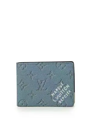 LOUIS VUITTON 2000-2026 Monogram Heritage Multiple Wallet Small Wallets - Blue