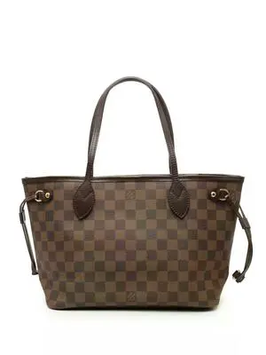 LOUIS VUITTON 2011 Damier Ebene Neverfull Pm Tote Bag - Brown