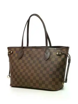 LOUIS VUITTON 2011 Damier Ebene Neverfull Pm Tote Bag