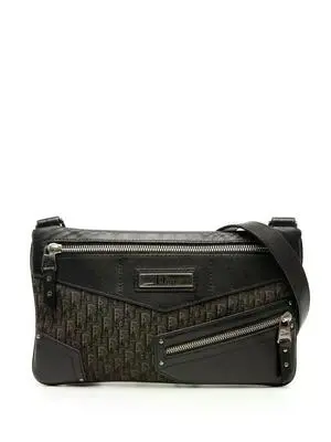 Dior 2003 Diorissimo Trotter Canvas Street Chic Shoulder Bag - Black