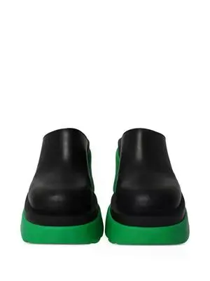 Bottega Veneta Leather Flash Platform Mules - Black