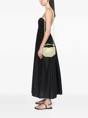 Bottega Veneta 2012-2026 Baby Lambskin Intrecciato Sardine Bag Satchel - Yellow