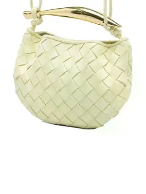 Bottega Veneta 2012-2026 Baby Lambskin Intrecciato Sardine Bag Satchel - Yellow