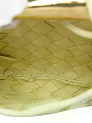 Bottega Veneta 2012-2026 Baby Lambskin Intrecciato Sardine Bag Satchel - Yellow