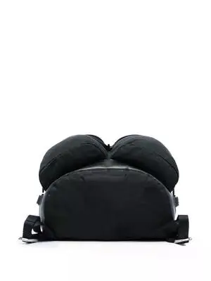 Prada Tessuto Saffiano Trimmed Backpack