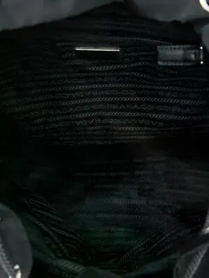 Prada Tessuto Saffiano Trimmed Backpack