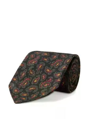 Ralph Lauren Paisley-print Wool Tie - Blue