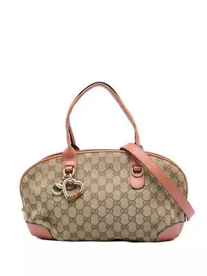 Gucci 2016-2026 Gg Canvas Heart Bit Satchel - Neutrals