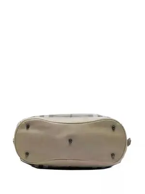 Burberry Medium Smoke Check Coated Canvas Hobo Handbag