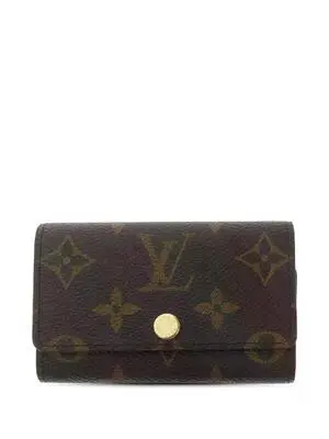 LOUIS VUITTON 2000-2020 Monogram Multicles 6 Key Holder - Brown