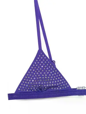 Patrizia Pepe Rhinestone-embellished Triangle Bras