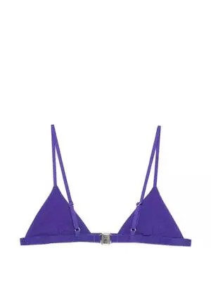 Patrizia Pepe Rhinestone-embellished Triangle Bras - Purple