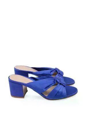 GIANVITO ROSSI Twist Knot Mules - Blue