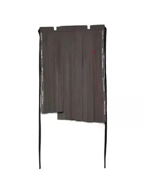 MASU Pinstriped Pleated Apron - Grey
