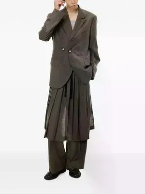 MASU Pinstriped Pleated Apron