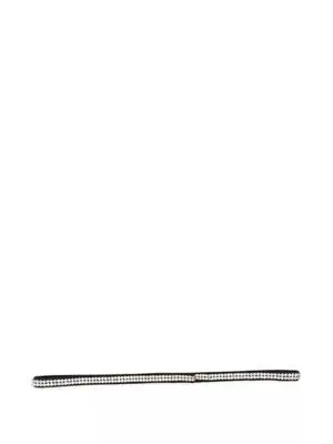 Dolce & Gabbana 2000s Crystal-embellishment Belt - Black