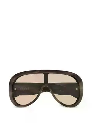 Gucci Oversized Pilot Sunglasses - Brown