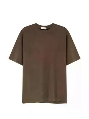 BRAMANI CASHMERE Crew-neck Short-sleeve T-shirt - Brown