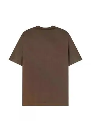 BRAMANI CASHMERE Crew-neck Short-sleeve T-shirt - Brown