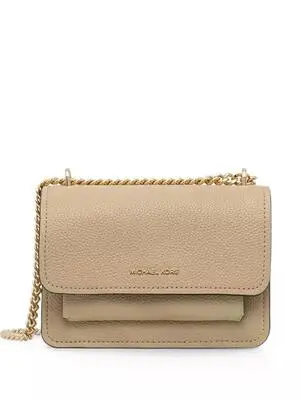 Michael Kors Grained Leather Shoulder Bag - Neutrals